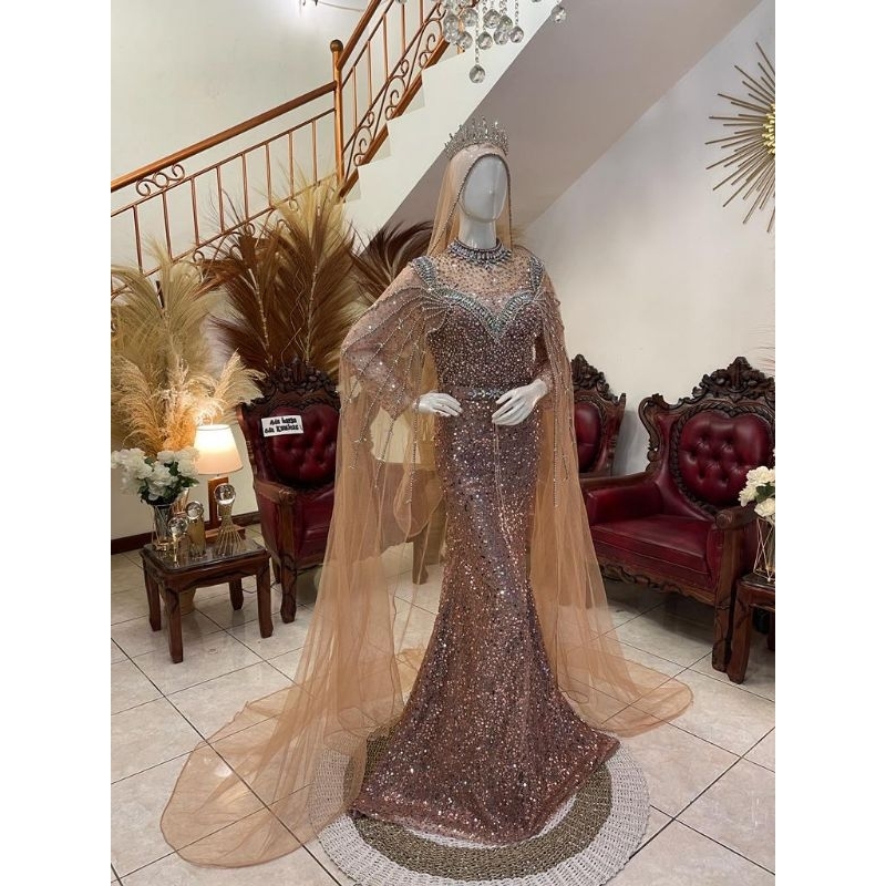 Jual Gaun pengantin slim | Gaun pengantin slim dres premium | Gaun ...