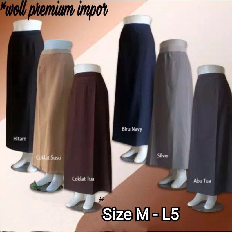 Jual Rok Kerja Model A Karet Pinggang Rok Kantor Jumbo M-L5 inaas.store ...