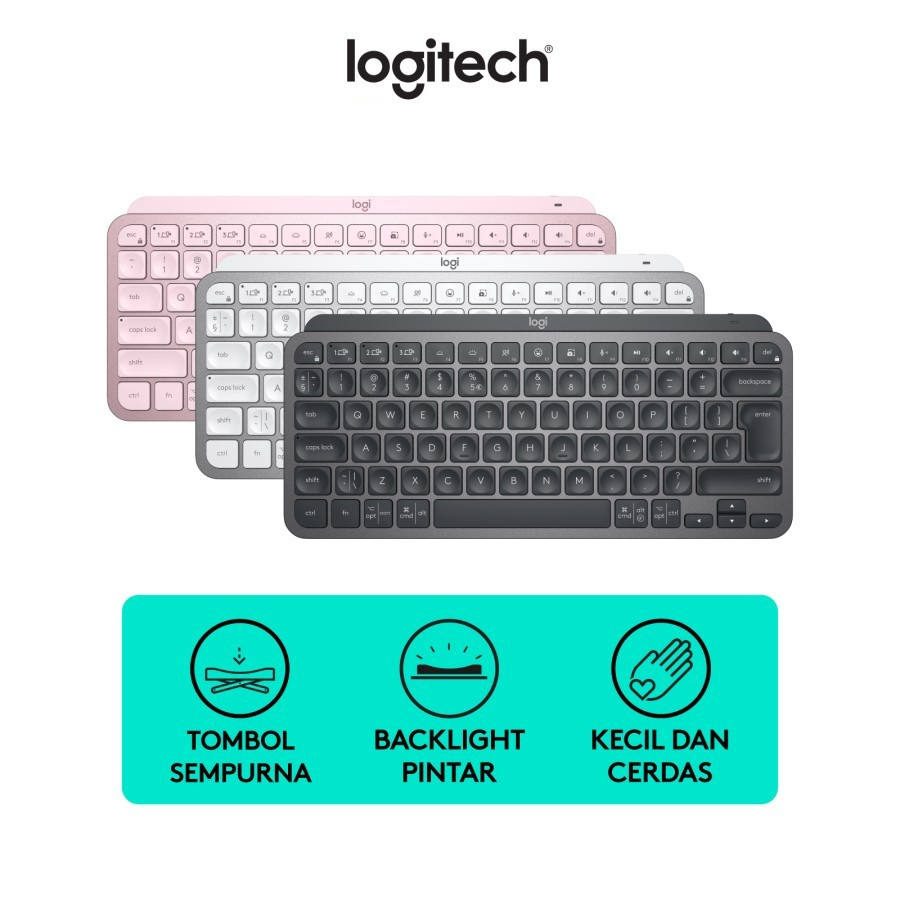 Jual LOGITECH MX KEYS MINI WIRELESS MINI FOR MAC / PC BLUETOOTH ILLUMINATED BACKLIT KEYBOARD ...