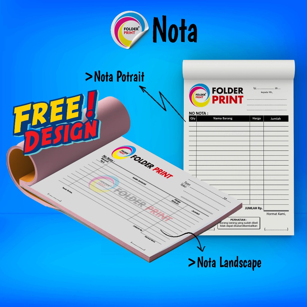 Jual Cetak Nota Custom Murah Full Warna | Shopee Indonesia
