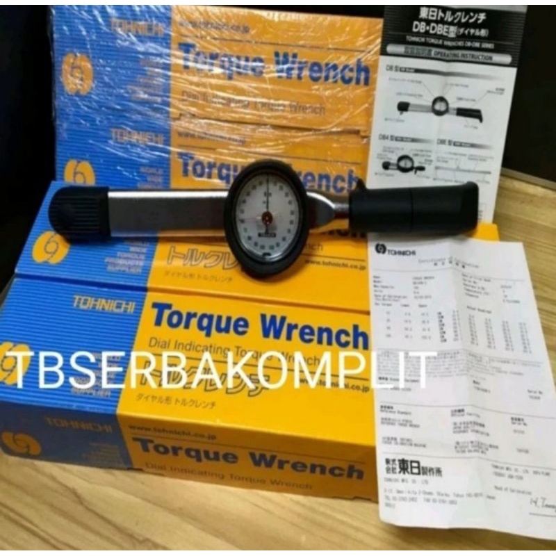 Jual Tohnichi DB100N-S 3/8" Dial Torque Wrench Ratchet Kunci Torsi 10NM-100NM Ada Sertifikat ...