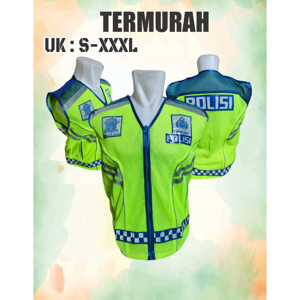 Jual Raja_Rompi Rompi Polisi Bahan Jala Tipis High Quality | Rompi ...