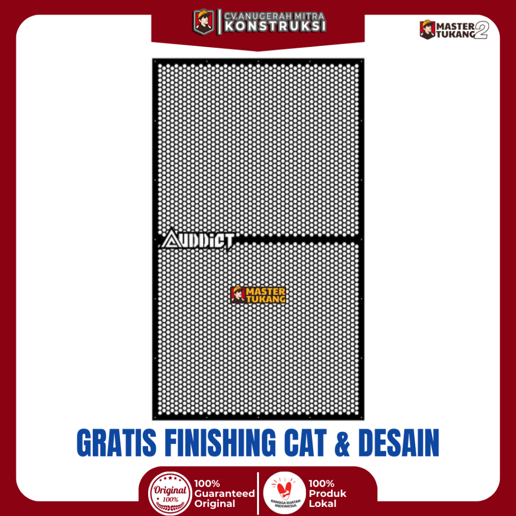 Jual Grill Sound System Custom Ukuran Bebas Desain Model Lubang ...
