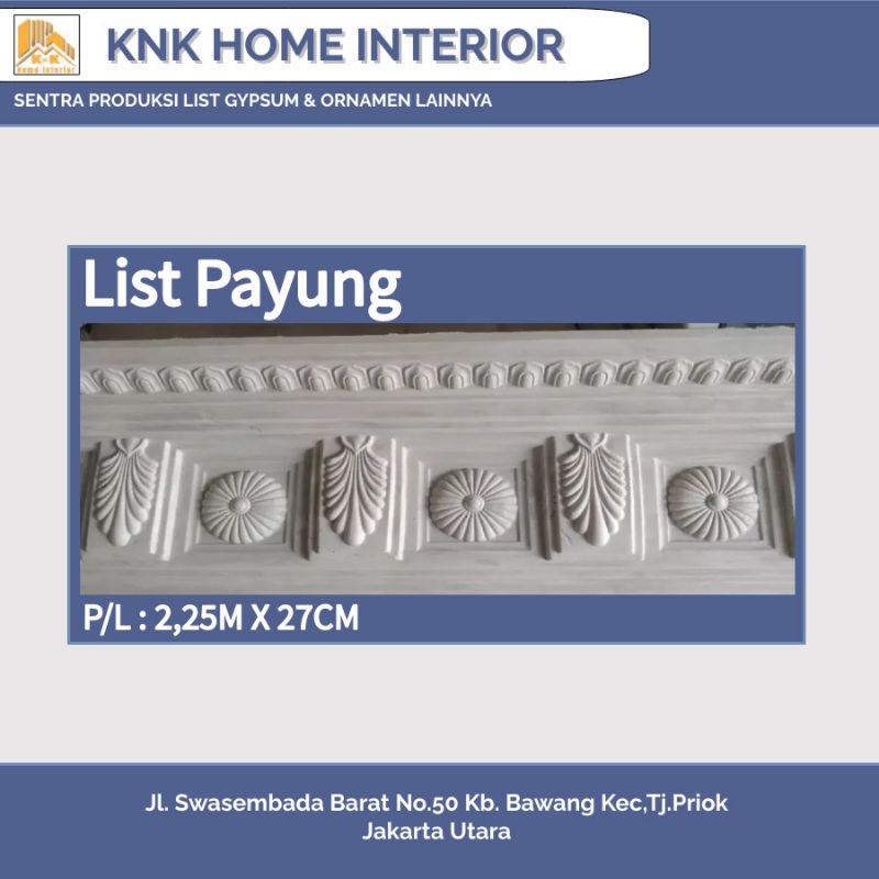 Jual List Gypsum / Lis Gypsum Motif / List Minimalis / List Plafon ...