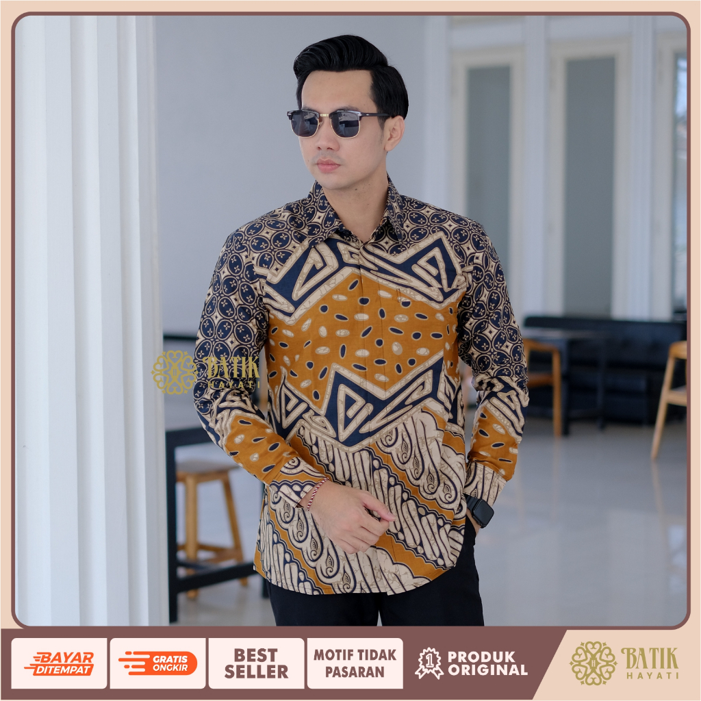 Jual BATIK PRIA KEMEJA BATIK PRIA BATIK MODERN ATASAN BATIK BAJU BATIK ...
