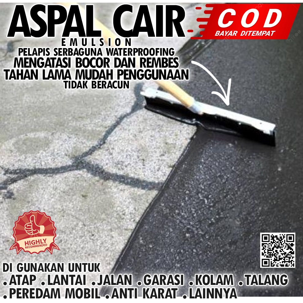 Jual Aspal Cair Cat Pelapis Anti Bocor Dak Beton Besi Lantai Mobil ...