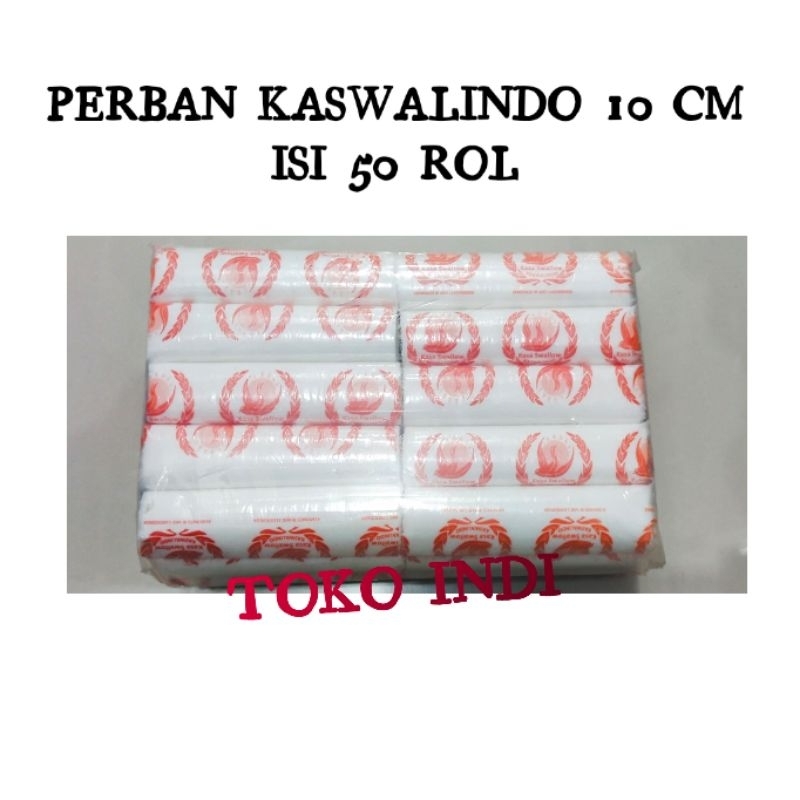 Jual PER PACK Perban Gulung 10 cm/Kasa Gulung/Perban KASWALINDO ...