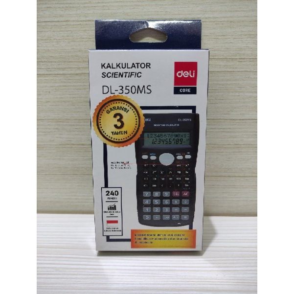 Jual DELI KALKULATOR / CALCULATOR SCIENTIFIC DL - 350MS | Shopee Indonesia