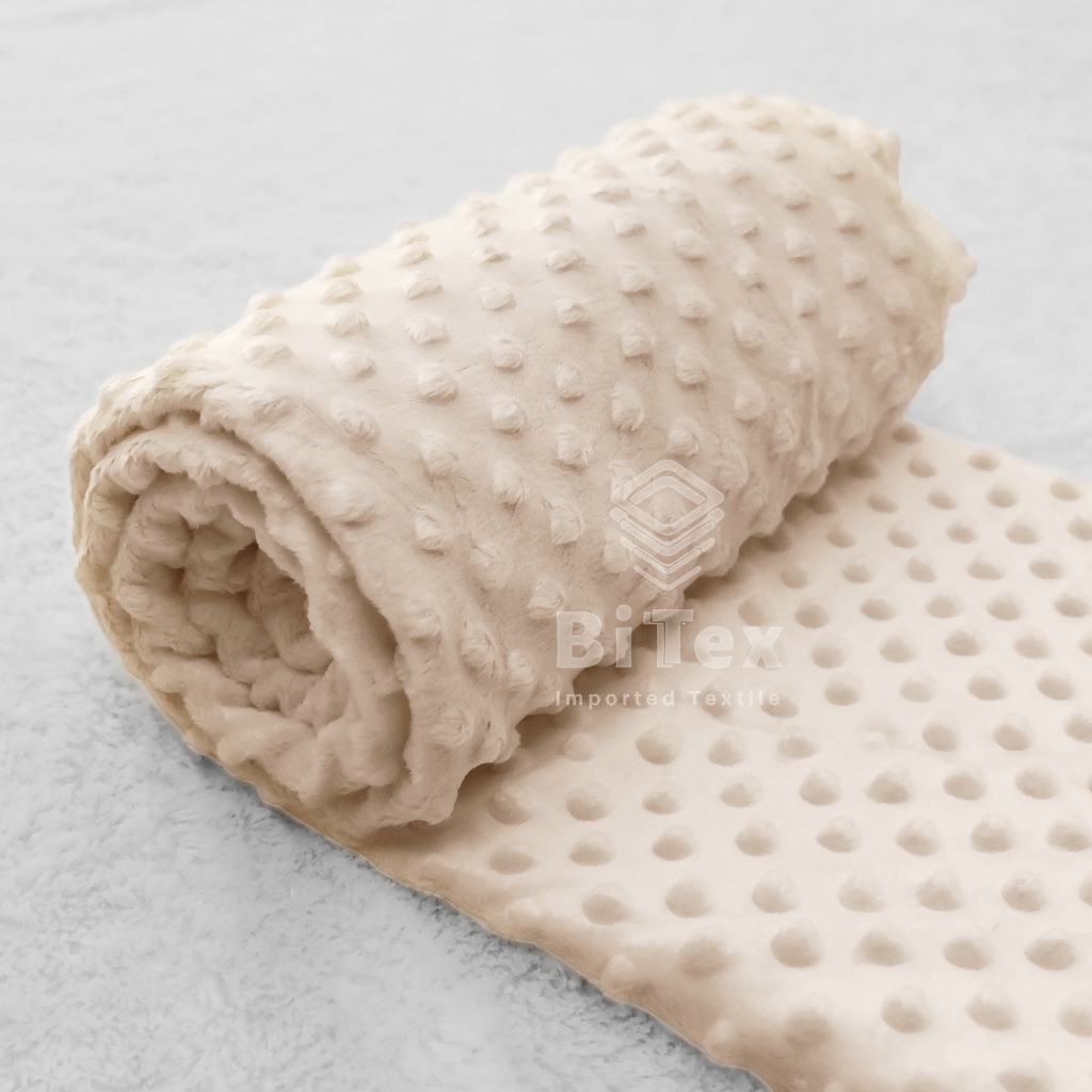 Jual Kain Minky Dot / Velboa Dot - Lebar 1,5m Stretch - BiTex Fabrics | Shopee Indonesia