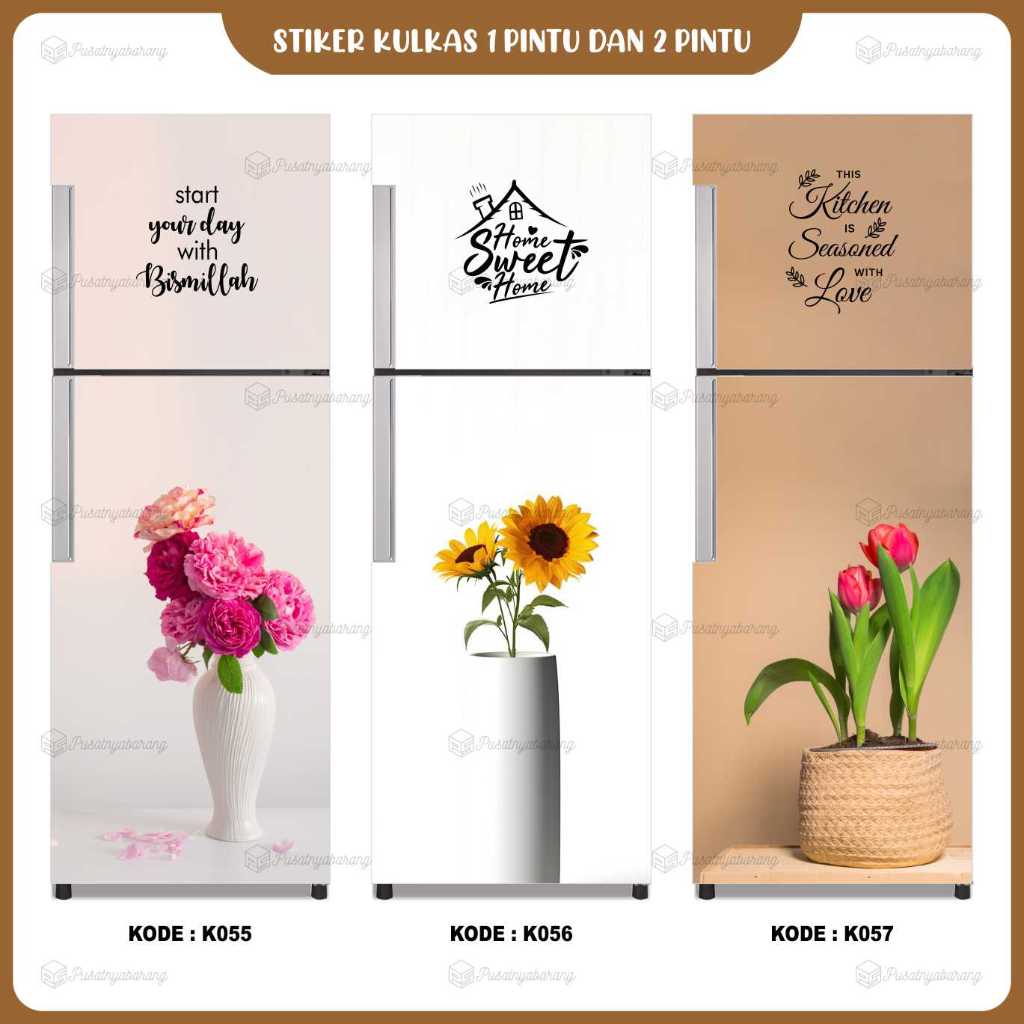 Jual Stiker kulkas 1 pintu - Stiker Kulkas 2 Pintu - Stiker kulkas ...