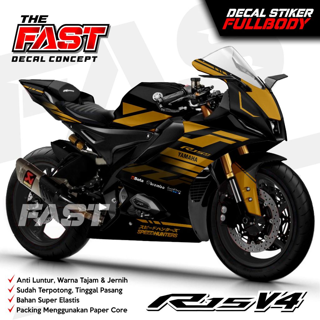 Jual Decal R15 V4 Sticker Striping Fullbody TERBARU Decal Yamaha R15 V4 ...
