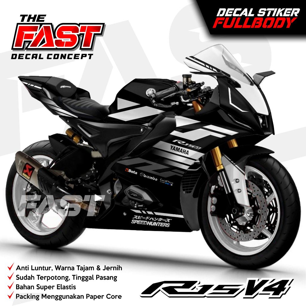 Jual Decal R15 V4 Sticker Striping Fullbody TERBARU Decal Yamaha R15 V4 ...