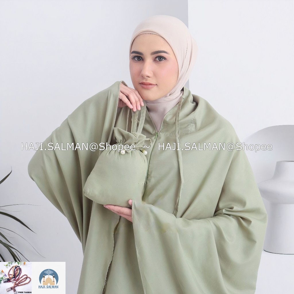 Jual HAJI.SALMAN MUKENA DEWASA TRAVELING MINI POUCH 2in1 RESLETING ...