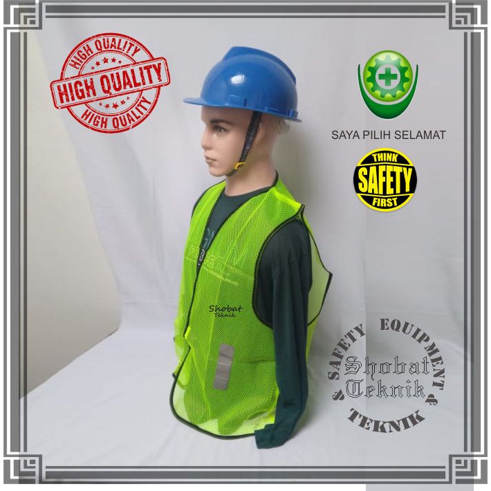 Jual Paket Helm Proyek dan Rompi Jaring Proyek Full Set | Shopee Indonesia