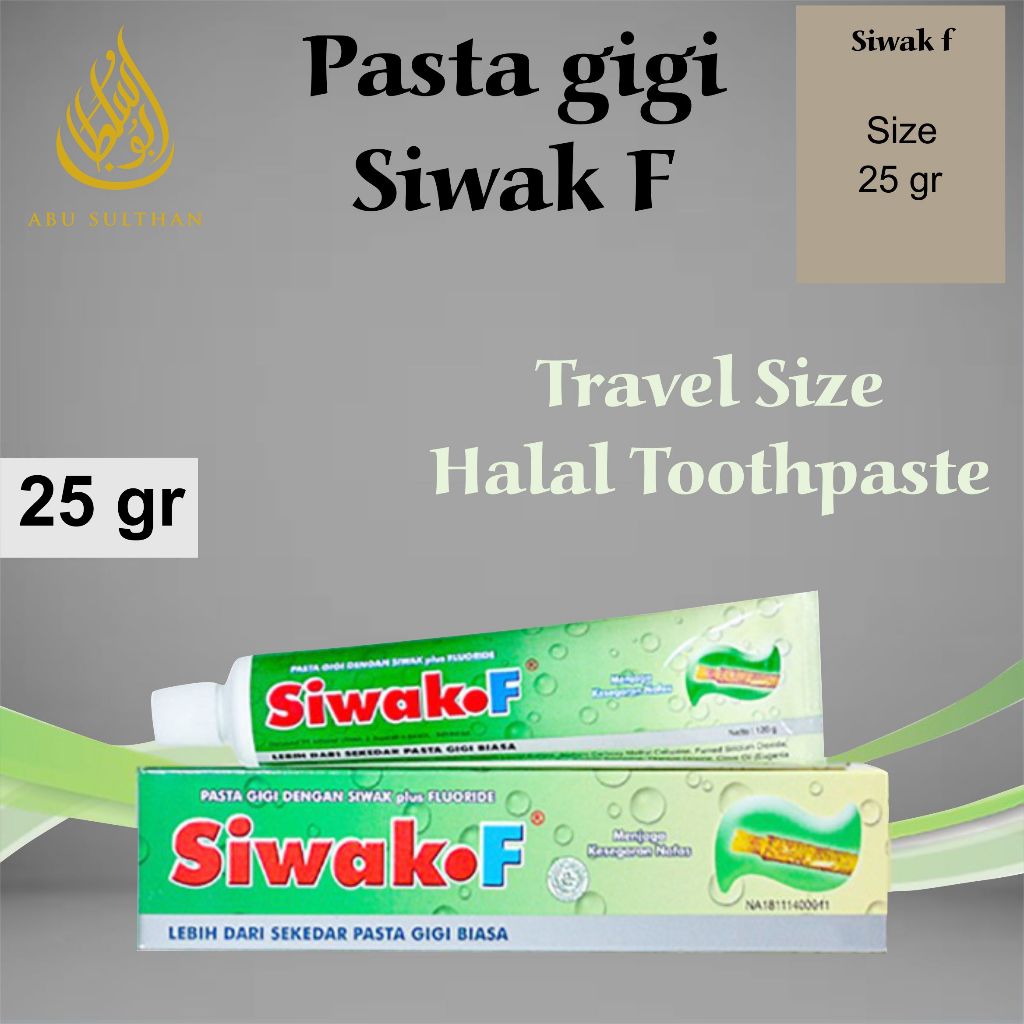 Jual Pasta Gigi Herbal Original Siwak F 25 Gram Travel Size Halal ...