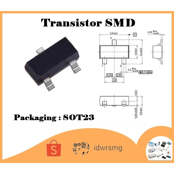 Jual Transistor NPN MMBT2222A SMD 2222 2222A SOT-23 1P 1pcs 2N2222 | Shopee Indonesia
