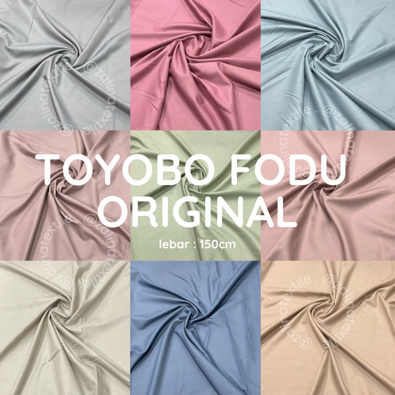 Jual ½ METER BAHAN KAIN TOYOBO FODU ORIGINAL | KATUN TOYOBO ASLI TEBAL ...