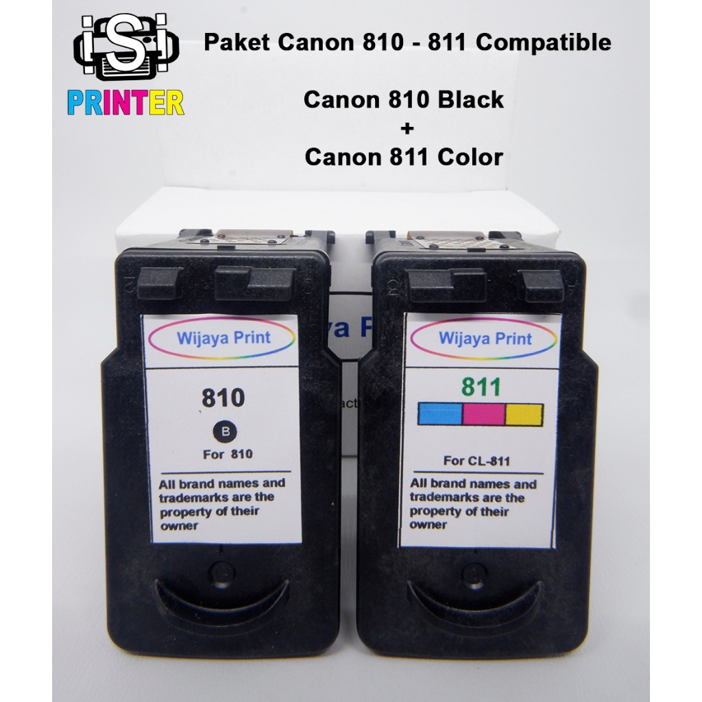 Jual Paket Canon 810 Black - 811 Color Tinta Cartridge Compatible ...