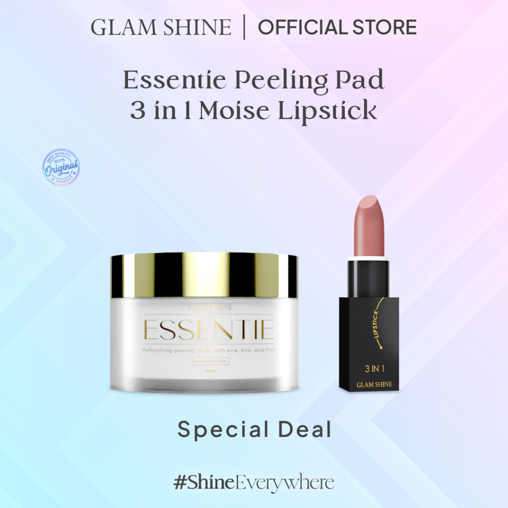 Jual GLAM SHINE COSMETICS [Special Deal] Essentie Peeling Pad & 3 IN 1 ...