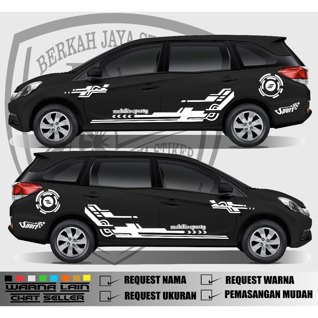 Jual STIKER STICKER CUTTING MOBIL HONDA MOBILIO STIKER LIST STRIPING ...