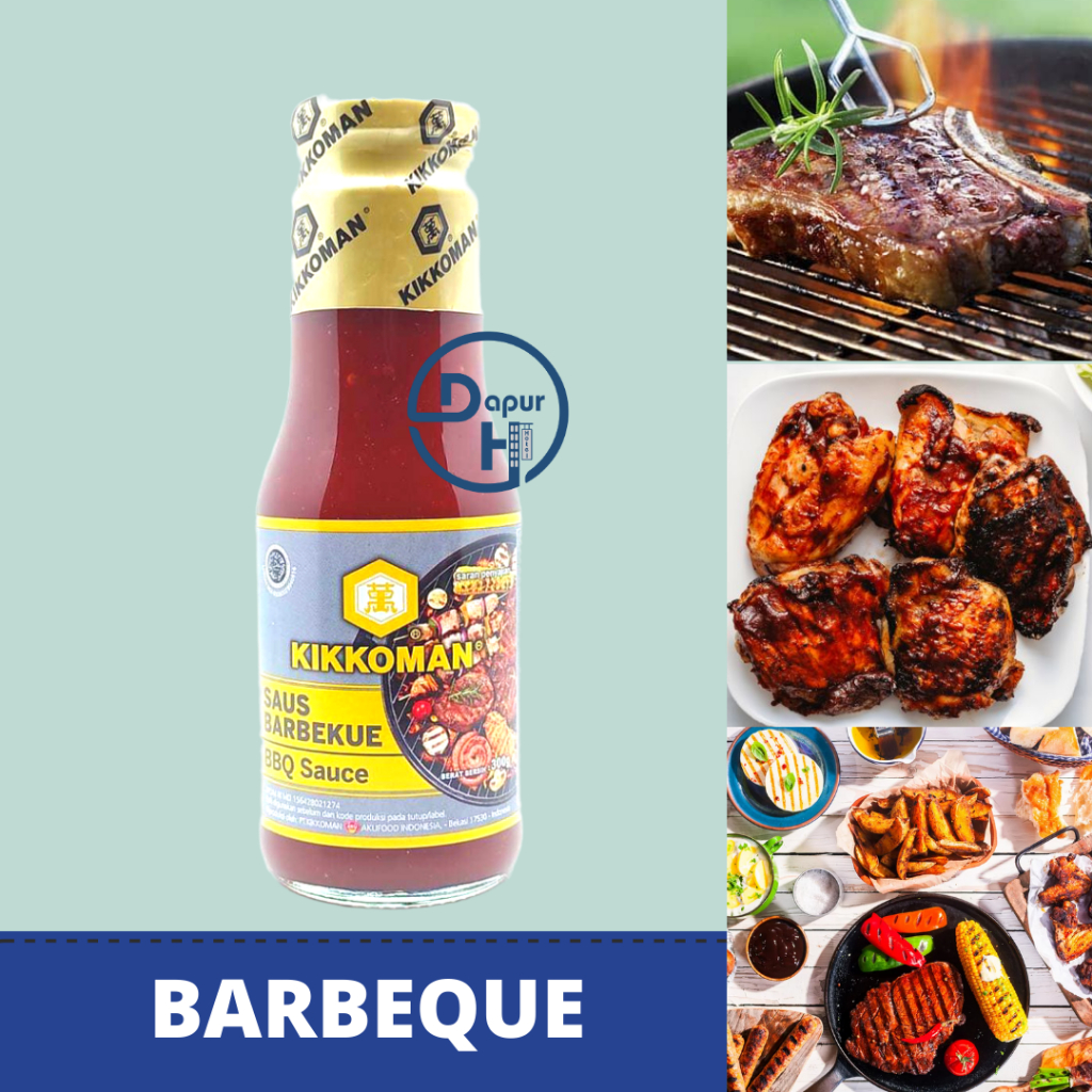 Jual KIKKOMAN Honey BBQ Sauce 300 g Halal// Barbeque | Shopee Indonesia