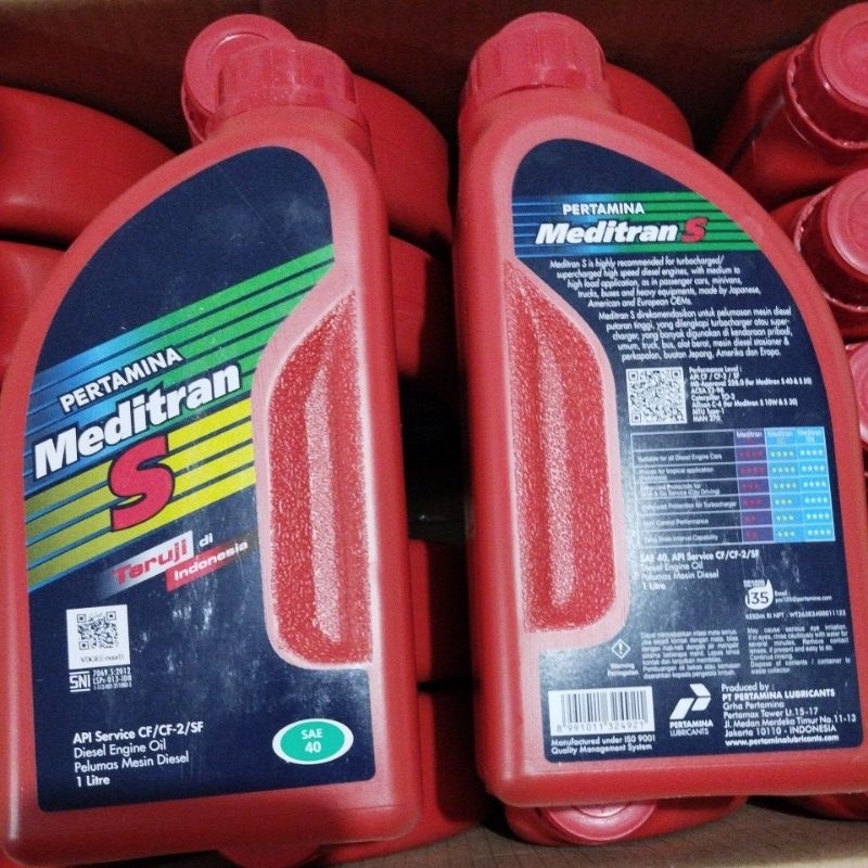 Jual oli meditran pertamina S 1 liter SAE 40 isi 20 botol (dus ...