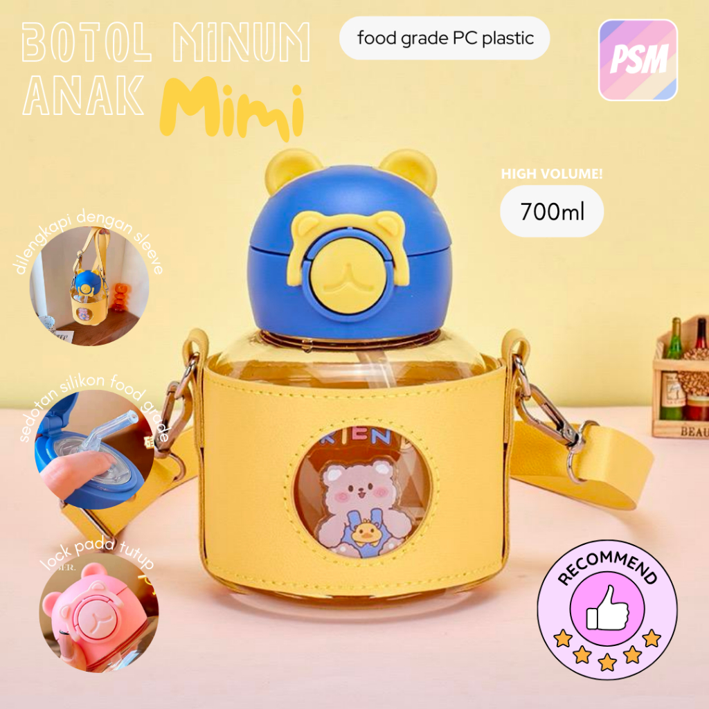 Jual [PSM] Botol Minum Anak Sedotan Lucu Botol Minum Bayi Botol Minum Karakter Anti Tumpah Viral ...