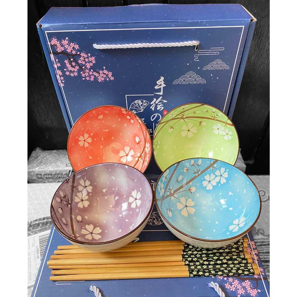 Jual Souvenir mangkok set premium peralatan makan porcelen keramik ...