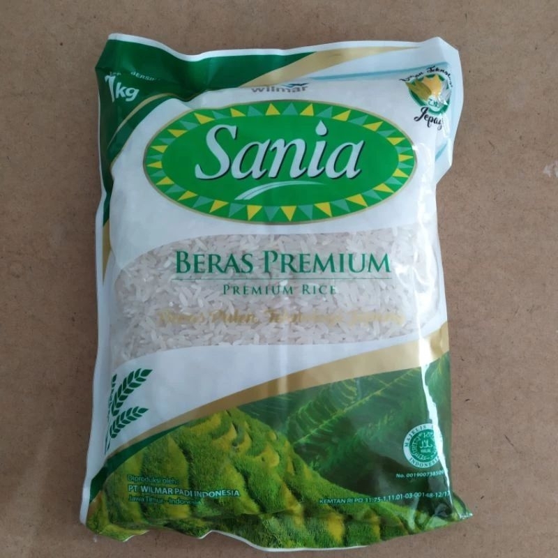 Jual Beras Premium Sania/Selancar/Patin/HJ/Nemo/Raja 1 kg Repack ...