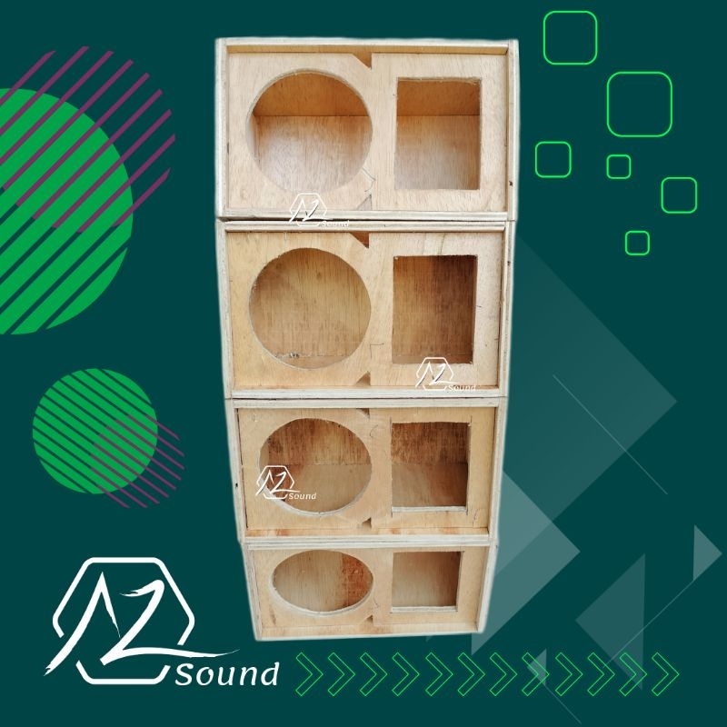 Jual Box speaker 2way LINE ARRAY 4 INCH single plus tweeter kotak ...