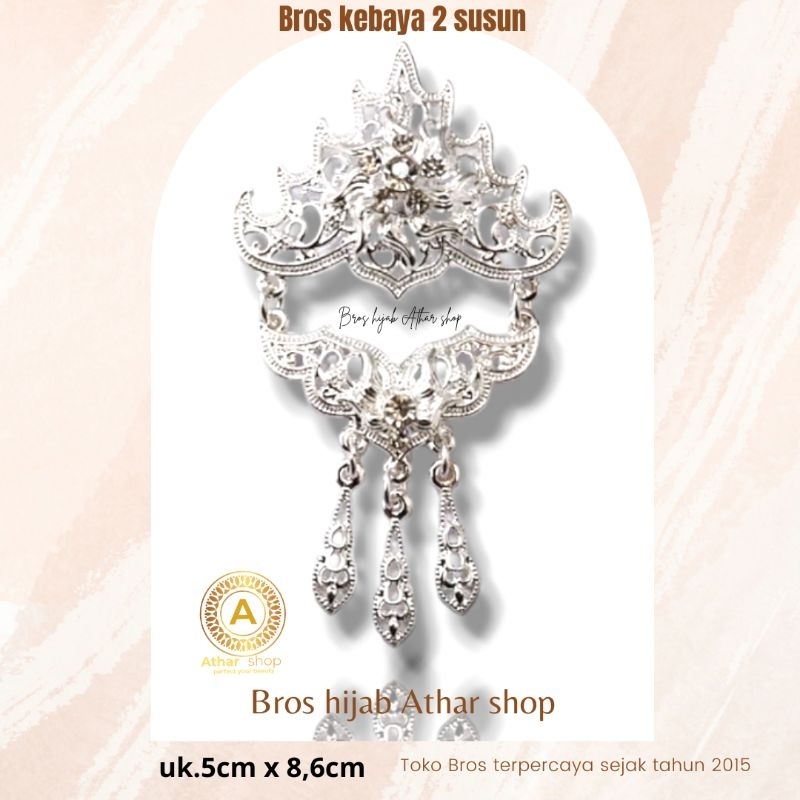 Jual Bros Kebaya Gold Emas Kutubaru 2 Susun Bross Kutu Baru Pesta ...