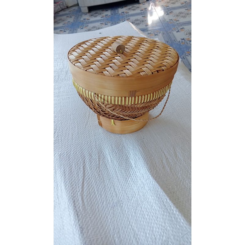 Jual wakul bambu/bakul bambu/tempat nasi/ceting bambu | Shopee Indonesia