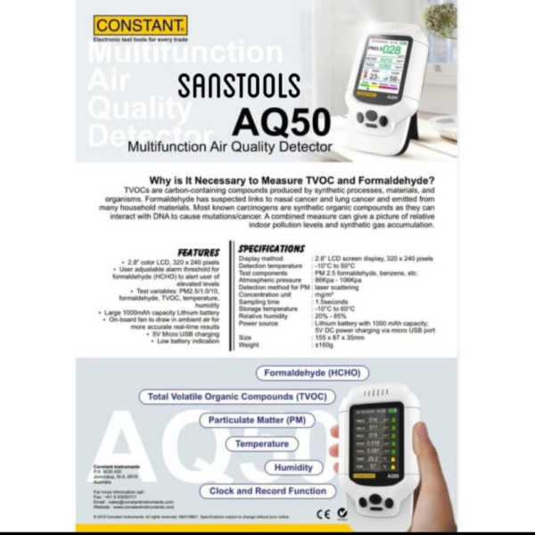 Jual Constant AQ50 multifunction air quality detector AQ-50 deteksi ...