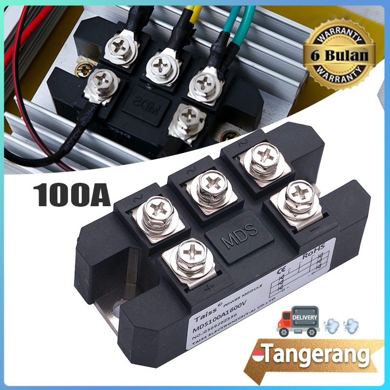 Jual Dioda MDS 100A 1200V Diode Module Bridge 3 Phase Dioda Rectifier 3 ...