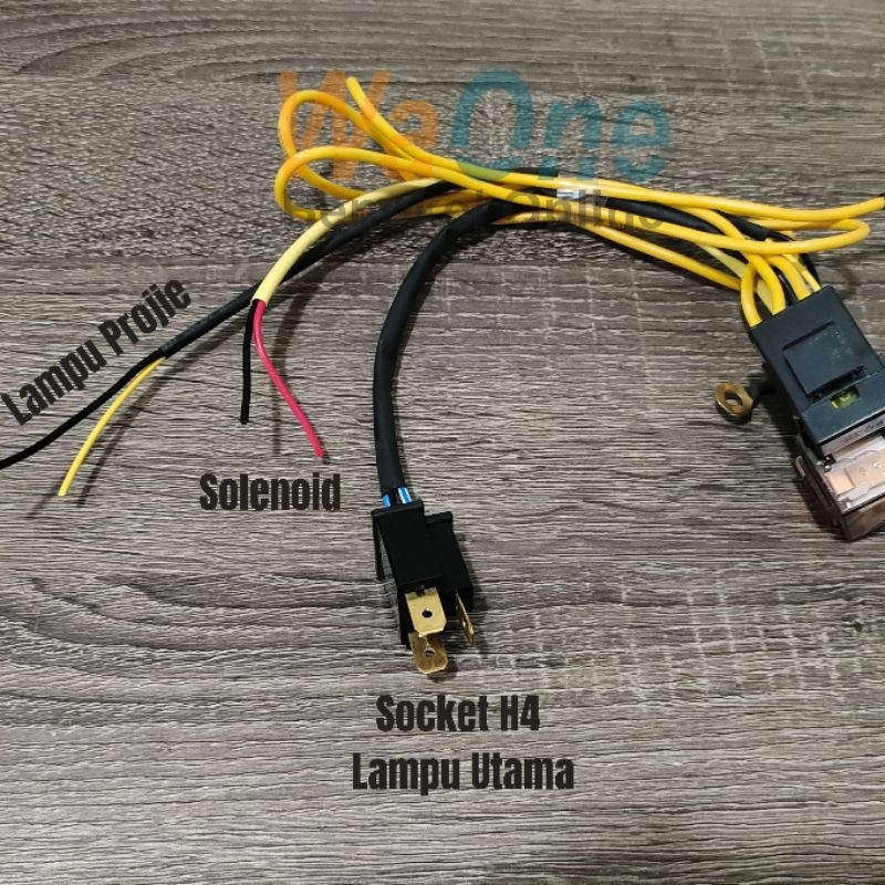 Jual Kabel Set Relay Projie Biled / HID Projector Solenoid | Shopee ...