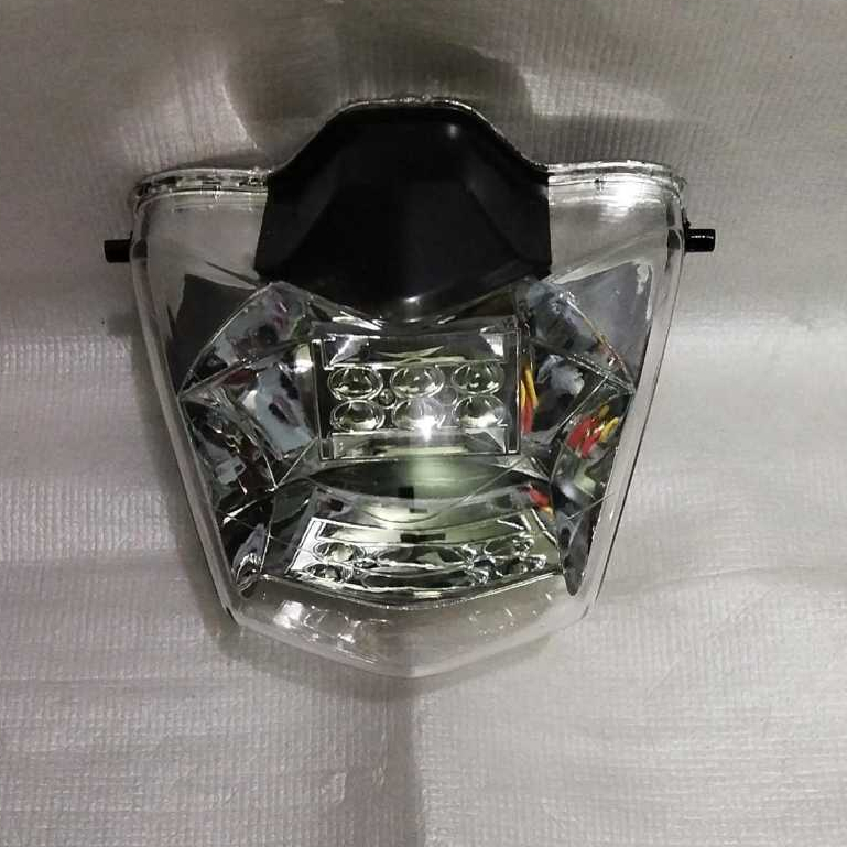 Jual LAMPU DEPAN DAYMAKER MATA 6 KARISMA LED KUNING/BIRU/LAMPU LED ...