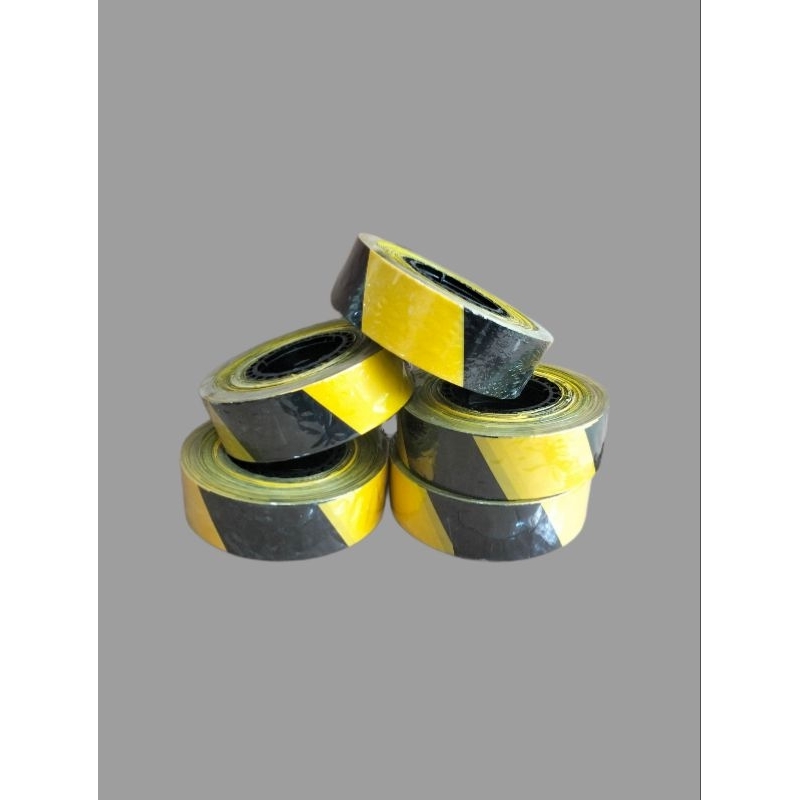 Jual Safety Line / Barricade Variasi Warna Kuning Hitam Ukuran 2"x300 M ...