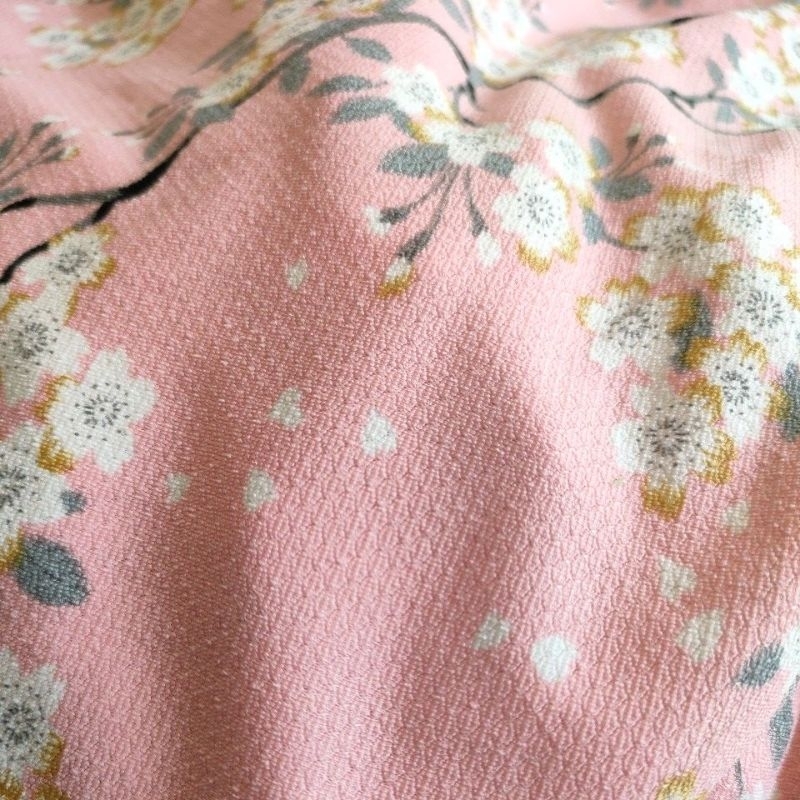 Jual KAIN KILOAN SPANDEK WAFER BUNGA PINK LEMBUT BANGET | Shopee Indonesia