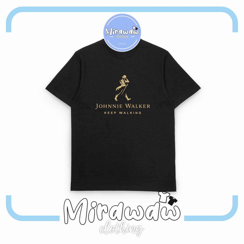 Jual Kaos Johnnie Walker Keep Walking Logo Baju Distro | Shopee Indonesia