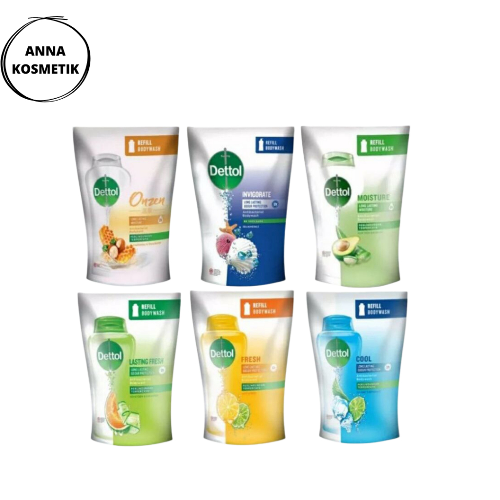 Jual Dettol Sabun Mandi Cair Refill 410gr / Botol 300ML /Refill 250ml ...