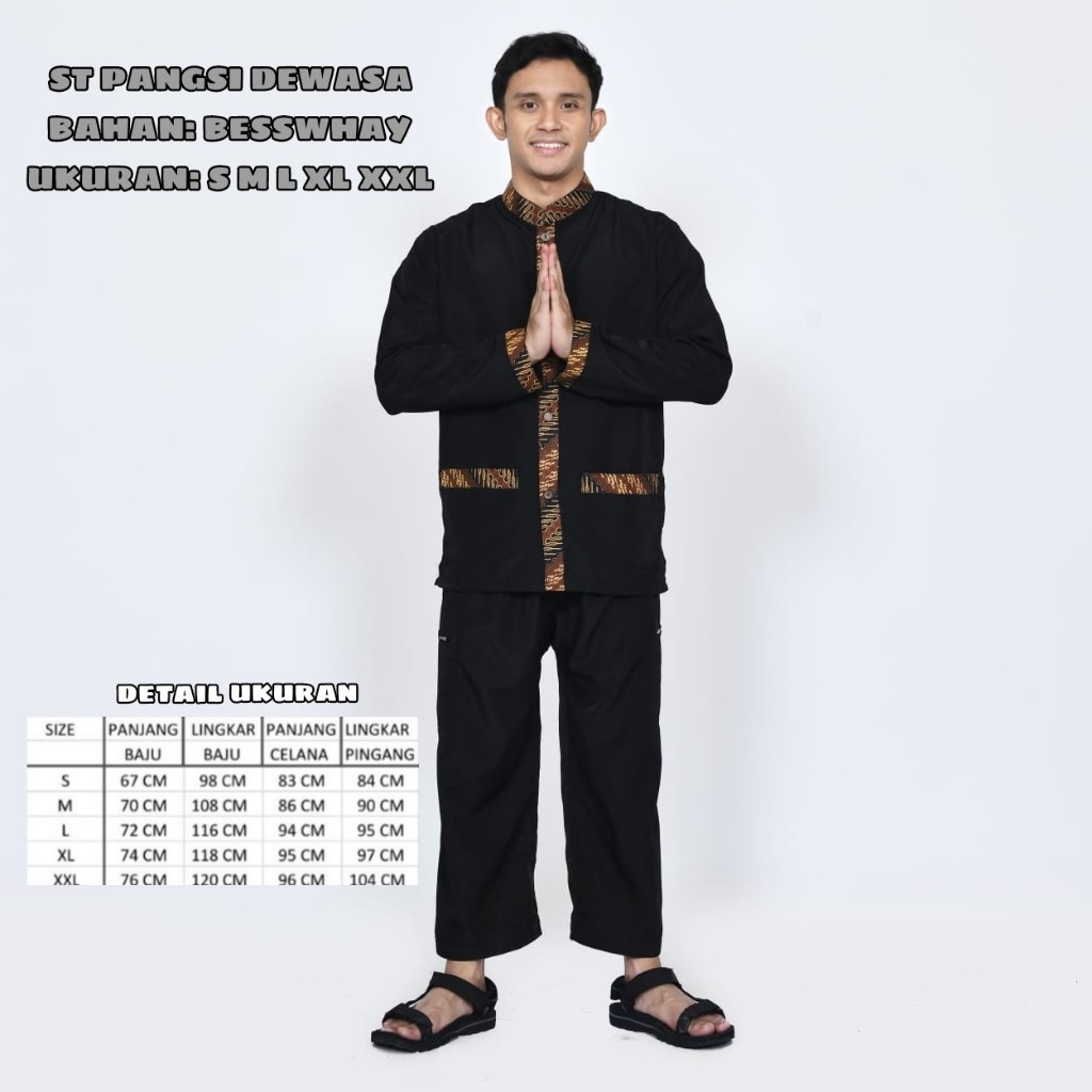 Jual Setelan Baju Pangsi Sunda Dewasa Lengkap Dengan Iket Kepala - Baju ...