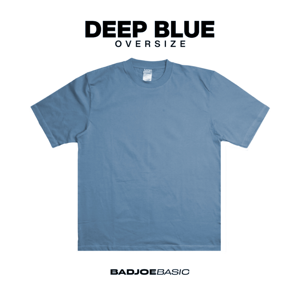 Jual OVERSIZE DEEP BLUE - Kaos Polos Oversize Cotton Premium - Lengan Pendek Pria Wanita ...
