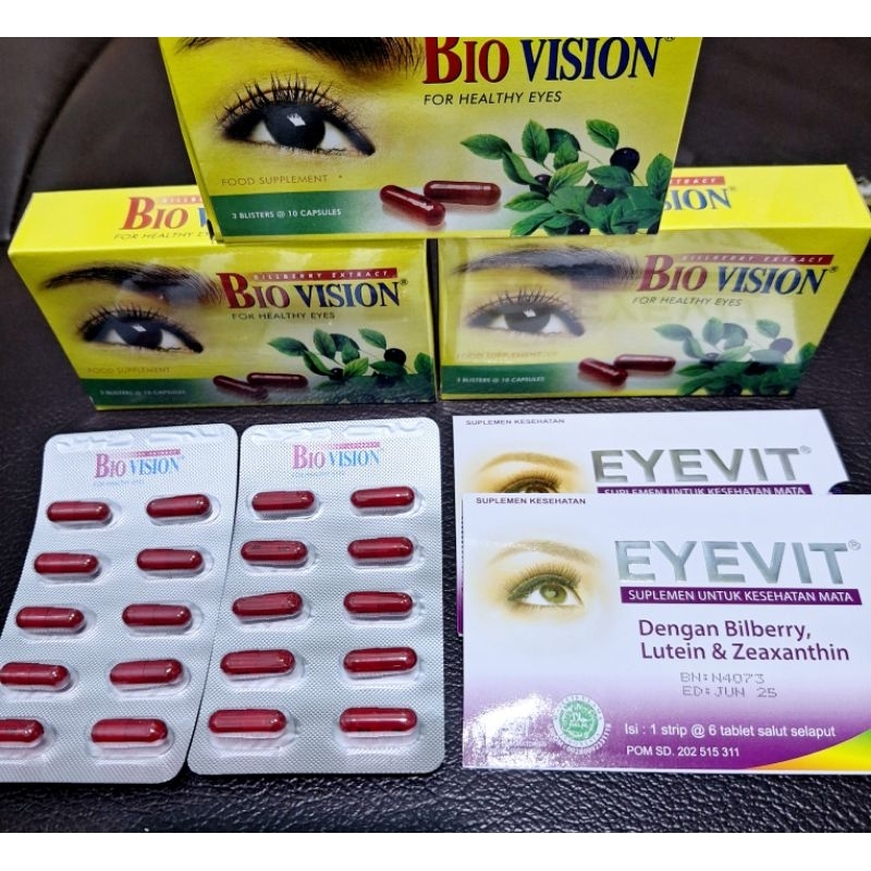 Jual EYEVIT & BIO VISION ( Suplemen Kesehatan Mata) | Shopee Indonesia