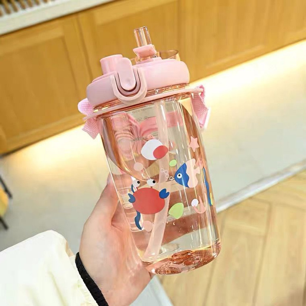 Jual Botol Minum Tali Anak Motif Lucu & Unik 2 Sisi Model Flip On - 550ml & 650ml | Shopee Indonesia