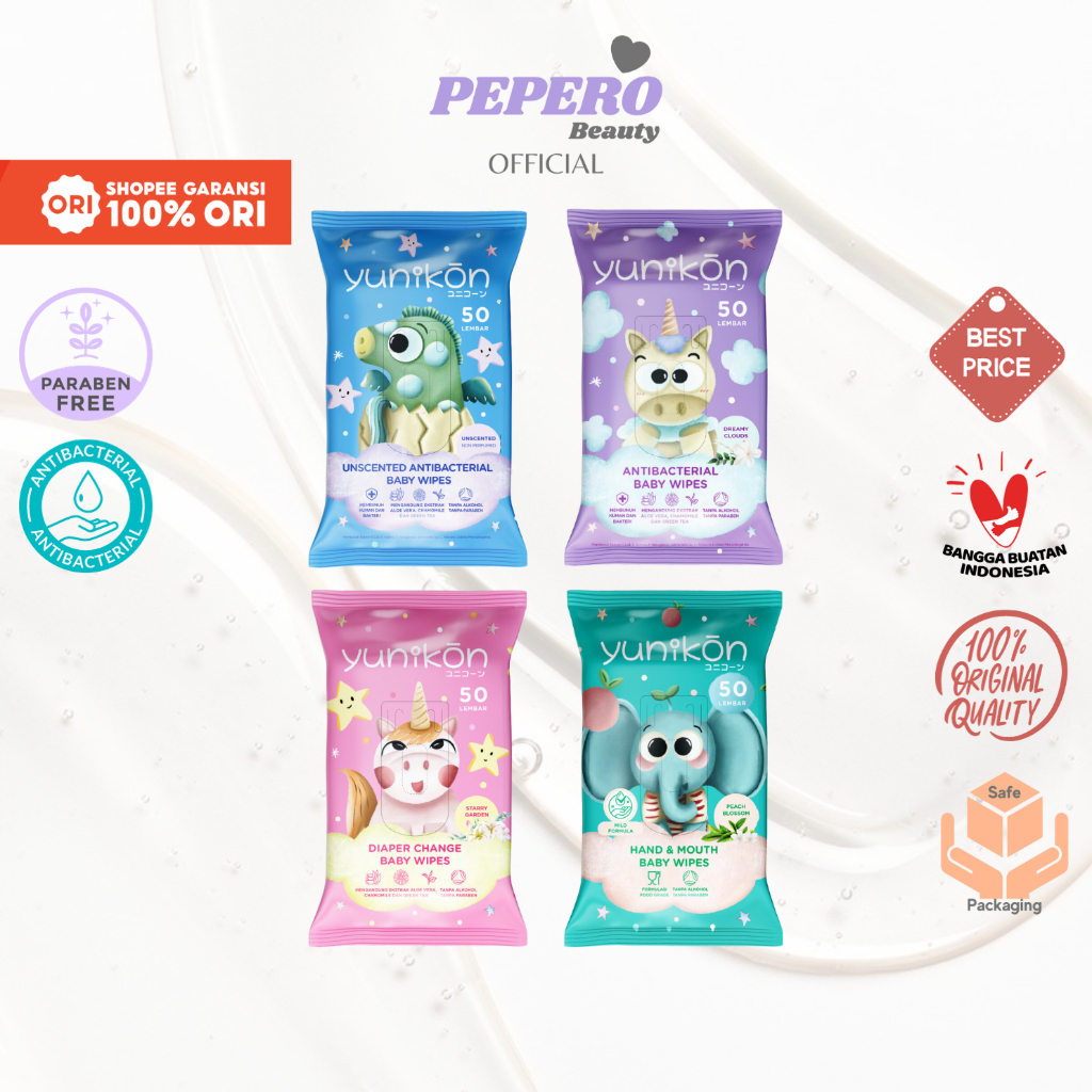 Jual YUNIKON Baby Wipes Tissue 50’s & 20’s BUY 1 GET 1 - Tisu Basah ...