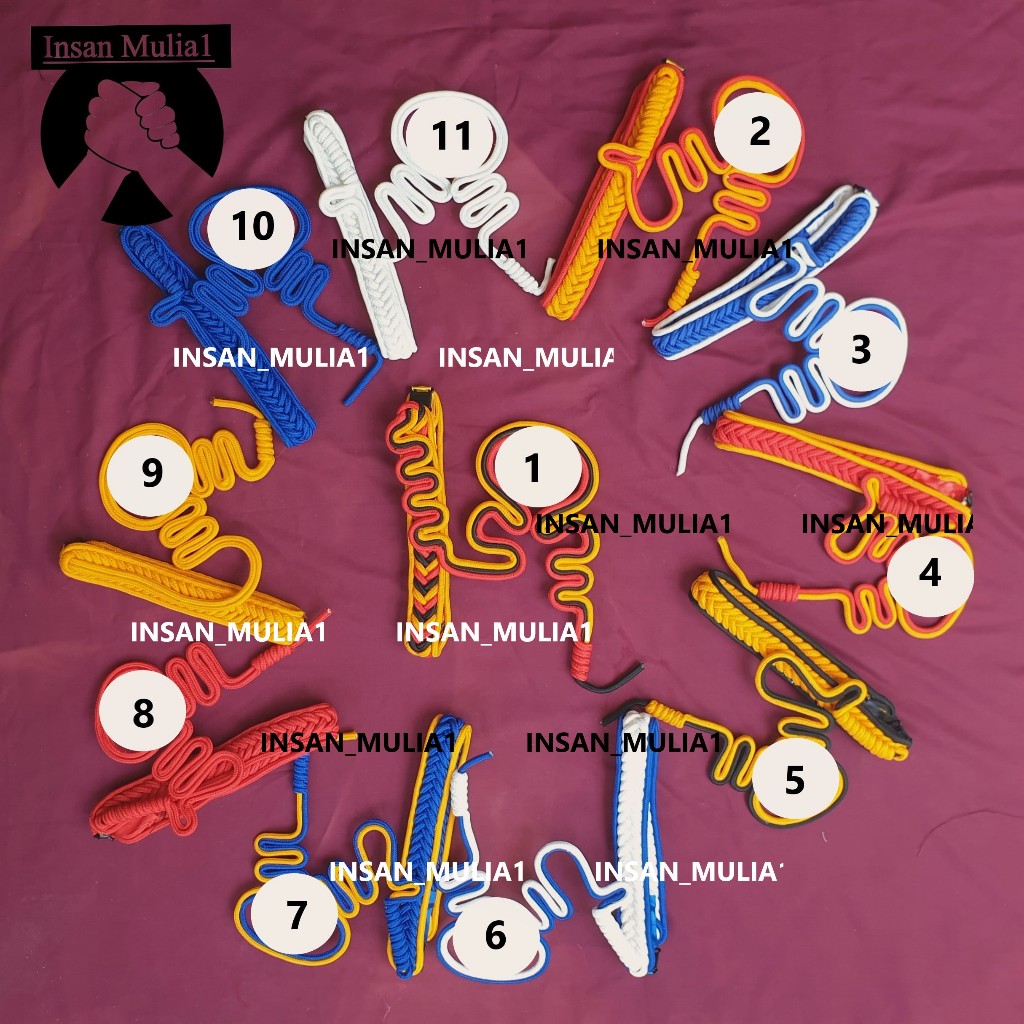 Jual Tali Peluit Komando Provost Talikur taruna Tali Kur pramuka model ...