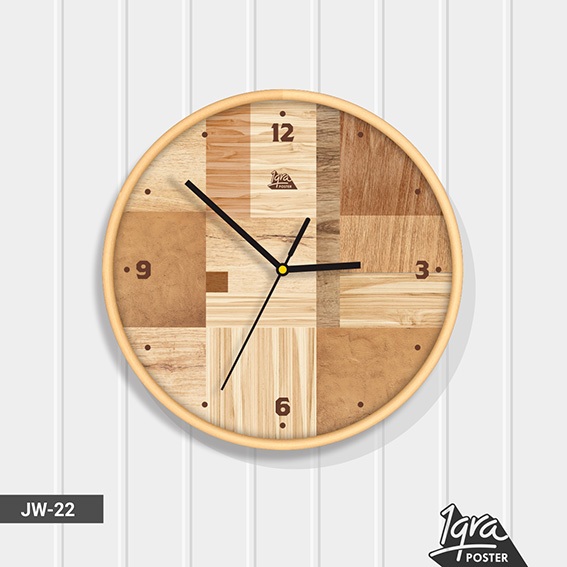 Jual JAM DINDING KAYU / SWEEP MOVEMENT / JAM DINDING ESTETIK / JAM ...