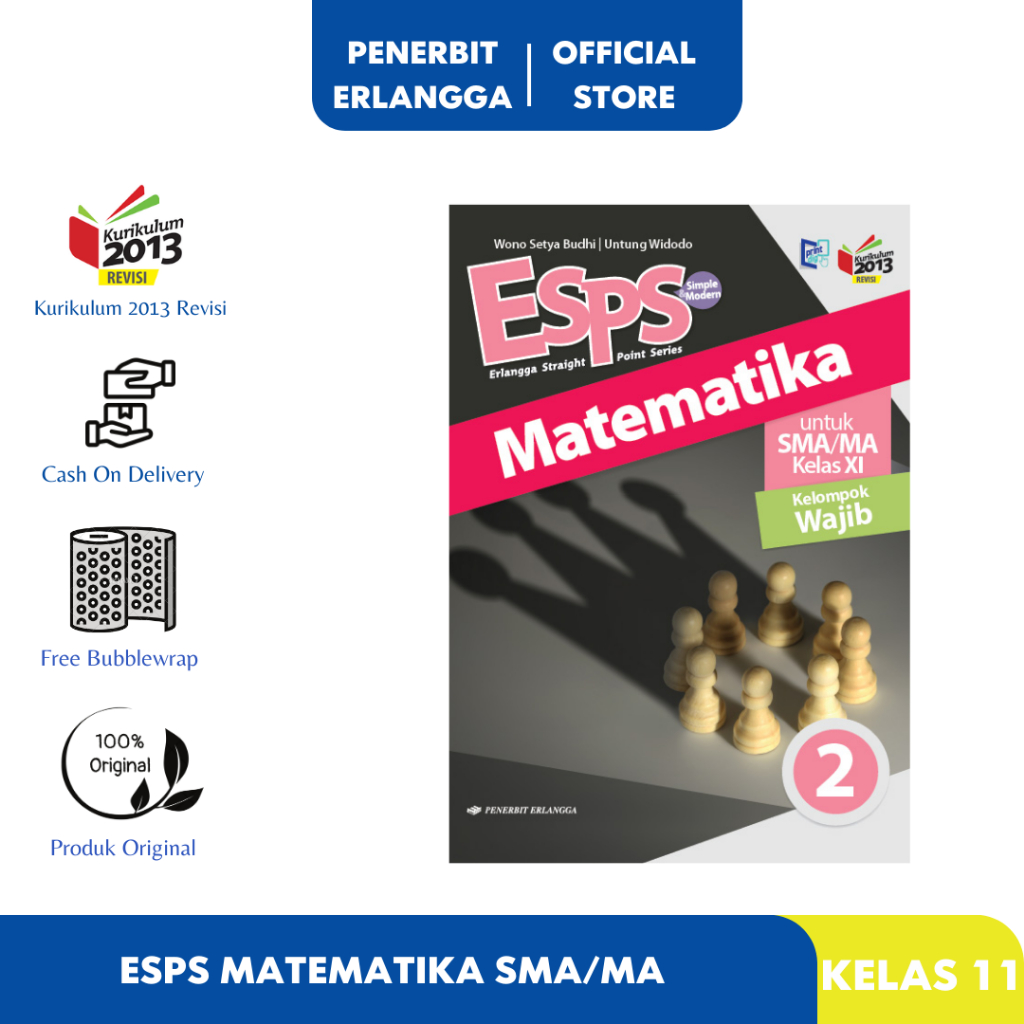 Jual [Erlangga Official] Esps Matematika Sma/Ma Wajib Kelas 11 K13N | Shopee Indonesia