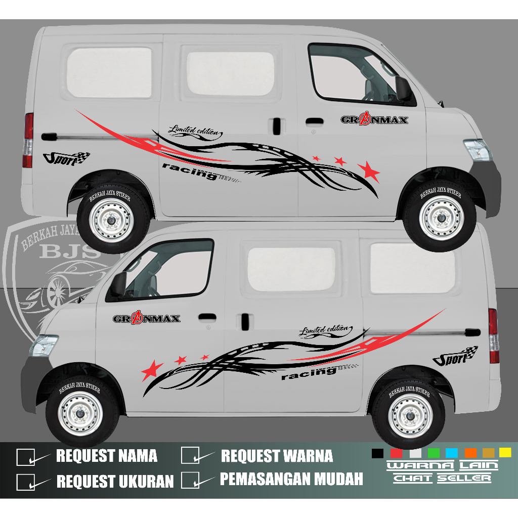 Jual sticker cutting mobil suzuki grandmax apv luxio desain terbaru ...