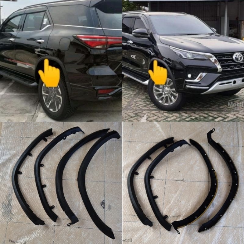 Jual over fender moulding bemper original Toyota Fortuner vrz satuan ...